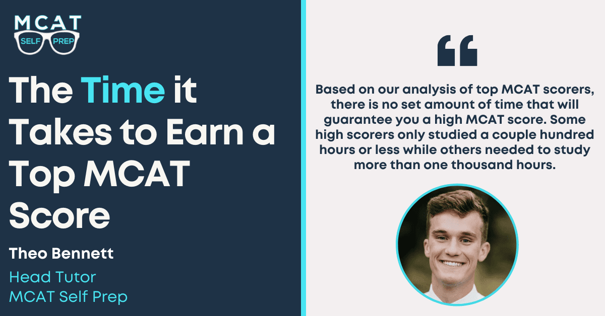 The Time It Takes To Earn A Top MCAT Score