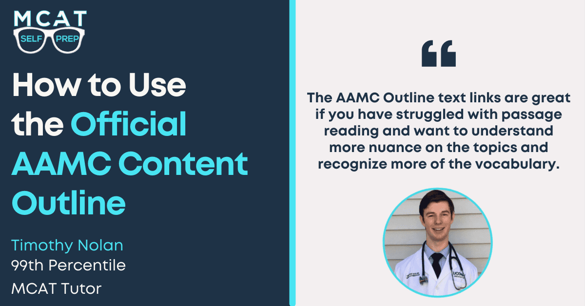 How To Use The Official AAMC Content Outline
